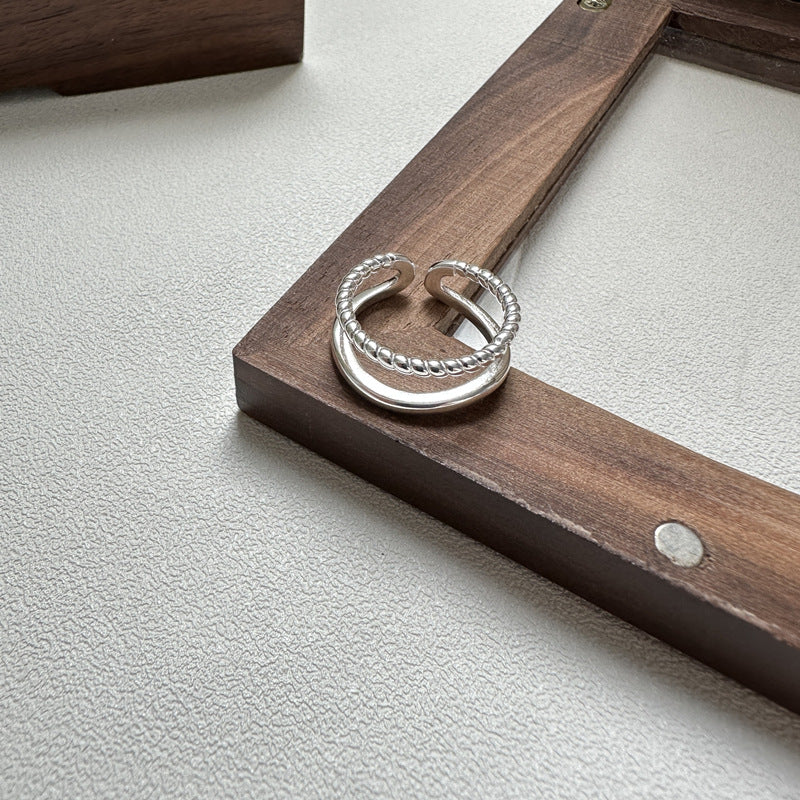 925 Sterling Silver Layered Ring – tolovejewelry